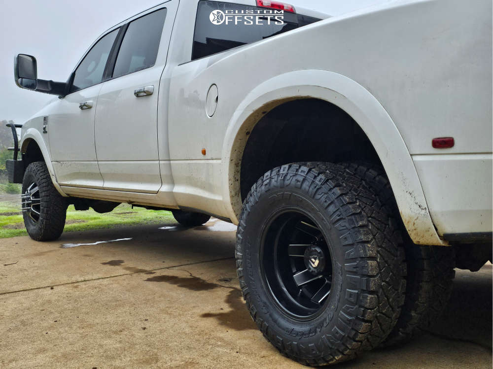 2011 Ram 3500 with 17x6.5 116 Fuel Maverick D538 and 255/80R17 Nitto ...