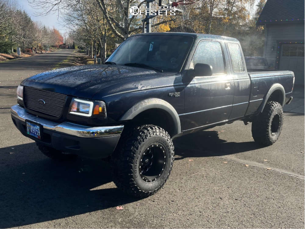 2003 Ford Ranger with 15x10 -43 Fuel Revolver and 32/11.5R15 Cooper ...