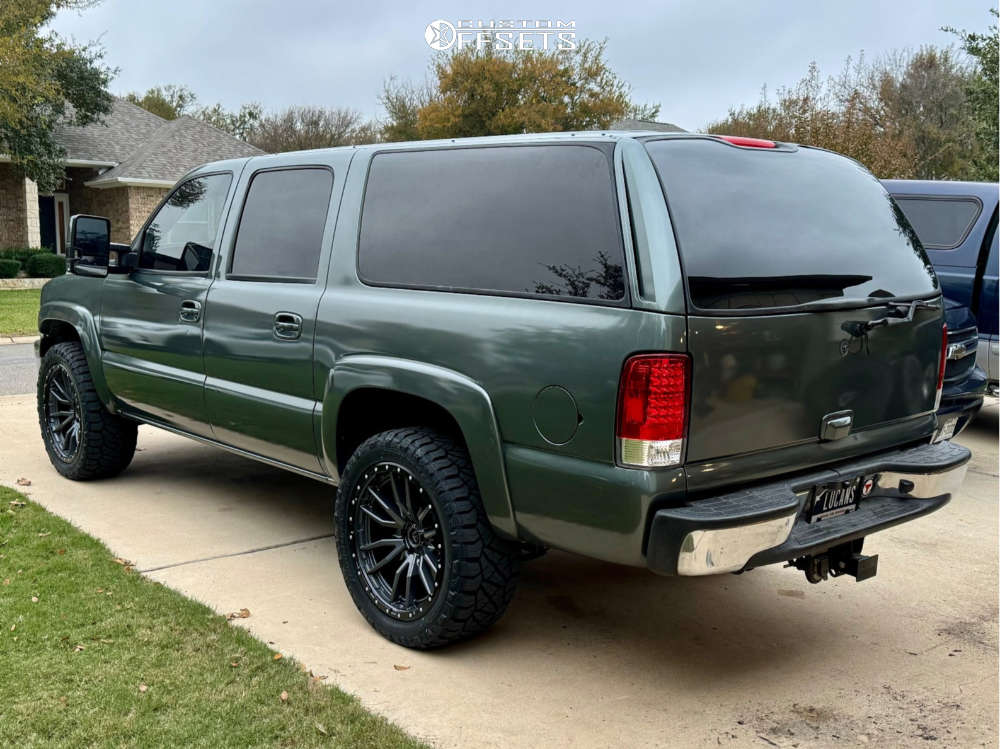 2002 Chevrolet Suburban 1500 with 22x10 -13 Fuel Rebel 6 and 33/12.5R22 ...