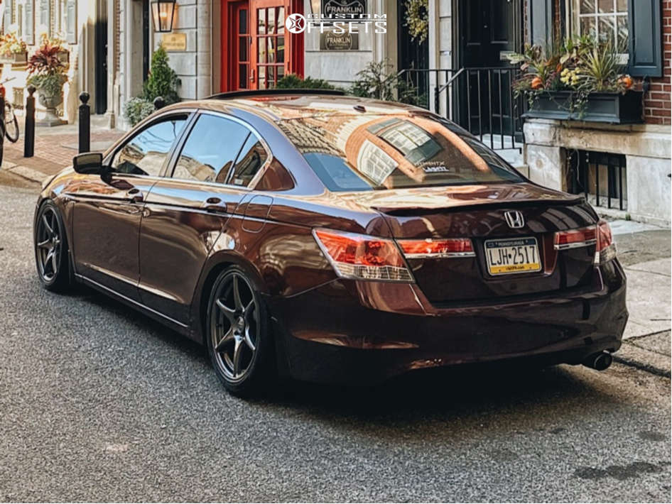 2011 Honda Accord with 18x8.5 35 Kansei Tandem and 245/40R18 Vercelli ...