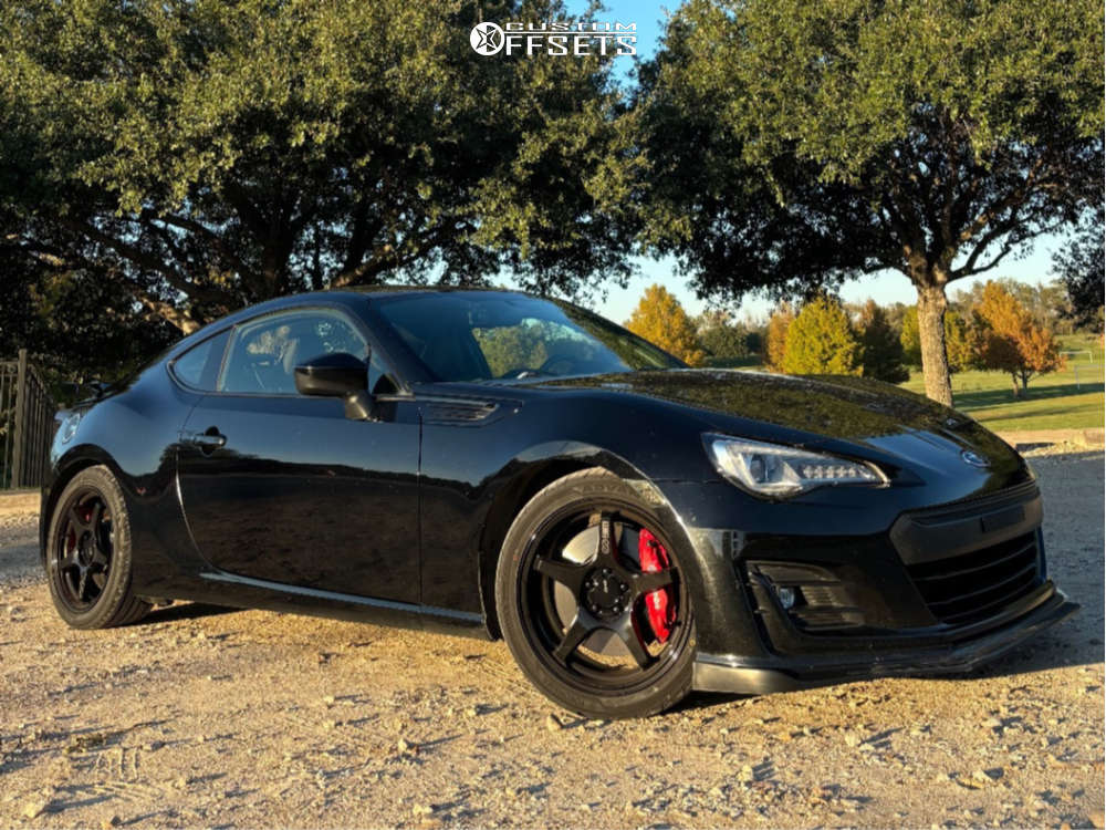 2018 Subaru BRZ with 17x8 40 Enkei Ts-5 and 235/40R17 Yokohama Advan ...
