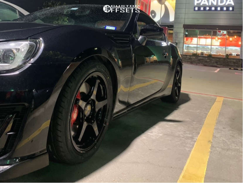 2018 Subaru BRZ with 17x8 40 Enkei Ts-5 and 235/40R17 Yokohama Advan ...