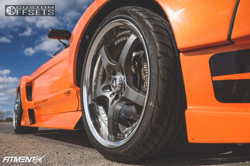 1993 Acura NSX with 18x9 15 Volk SF Challenge and 225/35R18 Yokohama S ...