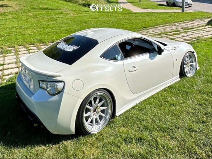 2017 Toyota 86 with 18x9.5 35 ESR Cs12 and 235/40R18 Ironman IMove Gen2 ...