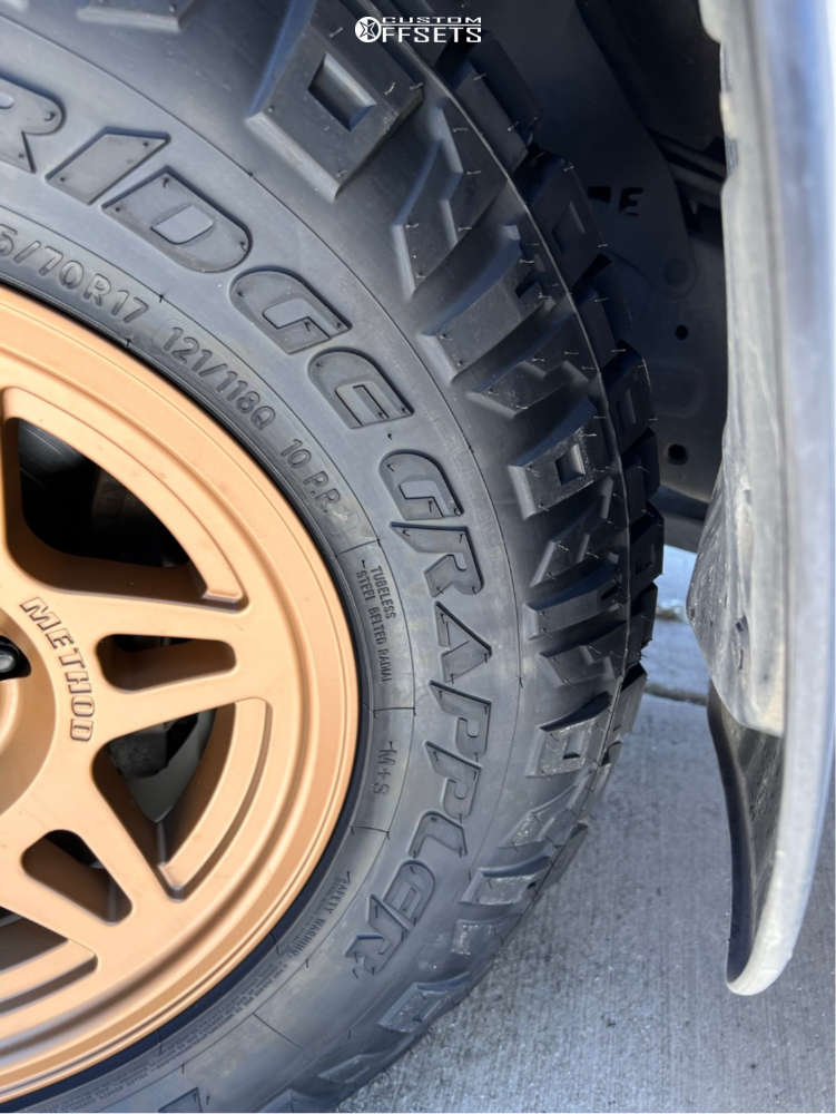 2019 Toyota 4Runner with 17x9 0 Method Mr706 and 285/70R17 Nitto Ridge ...