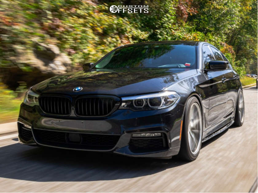 2019 BMW 540i XDrive with 19x9.5 35 Aodhan Aff7 and 275/35R19 Michelin ...