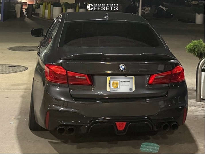 2019 BMW 540i XDrive with 19x9.5 35 Aodhan Aff7 and 275/35R19 Michelin ...