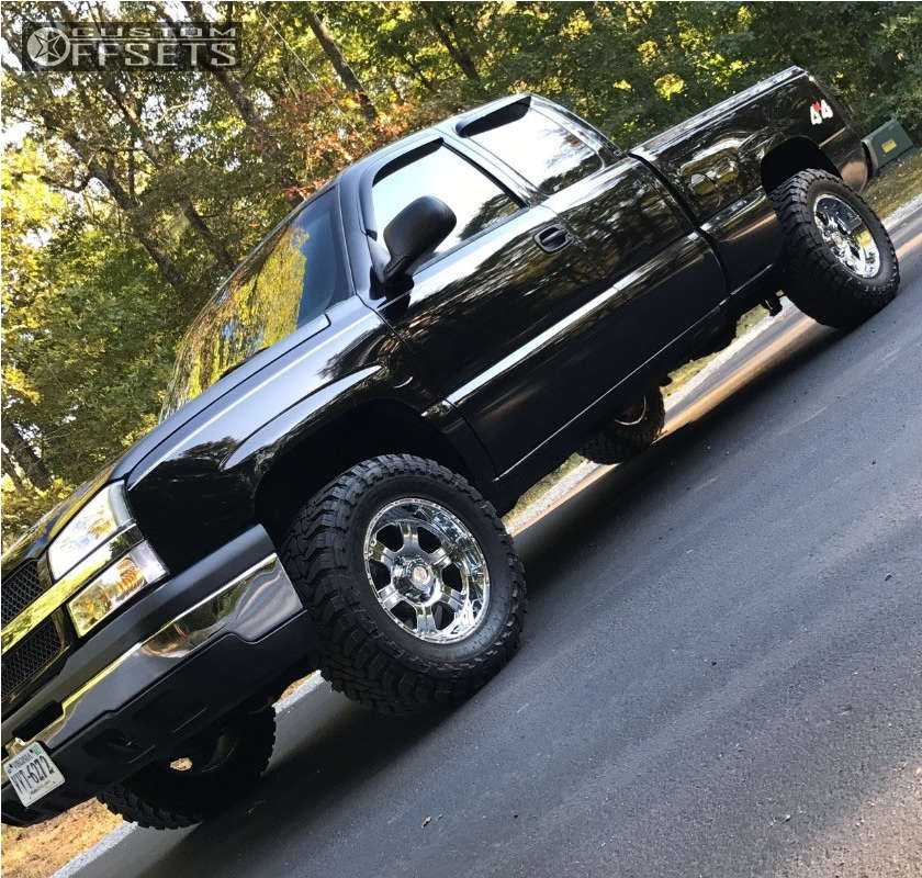 2004 Chevrolet Silverado 1500 with 18x9 -6 Pro Comp Series 89 and 33/12 ...