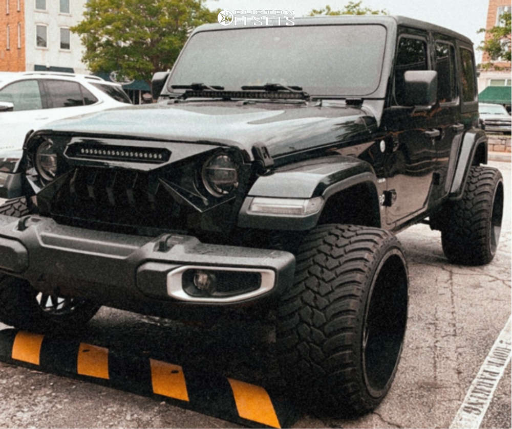 2019 Jeep Wrangler with 24x14 -76 TIS 547b and 33/13.5R24 AMP Mud ...