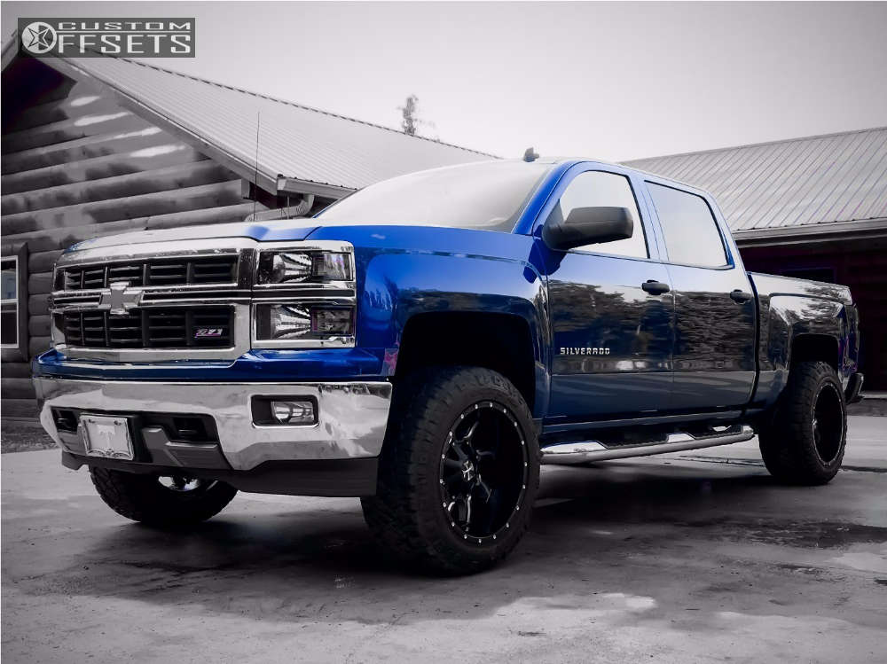 2014 Chevrolet Silverado 1500 with 20x12 -44 Cali Offroad Twisted and ...
