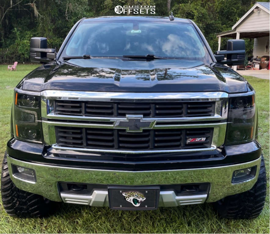 2015 Chevrolet Silverado 1500 with 22x12 -44 Hostile Rage and 33/12 ...