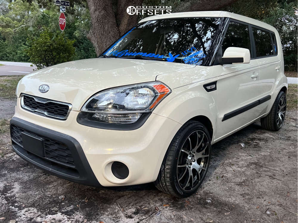 2012 Kia Soul with 18x8 38 Spec-1 Sp-2 and 225/40R18 Lexani Lxuhp-207 ...