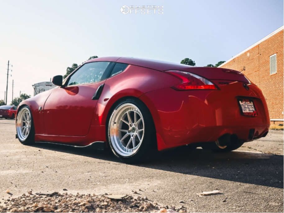 2009 Nissan 370Z with 19x9.5 22 Aodhan Ds08 and 245/40R19 Cooper Zeon ...