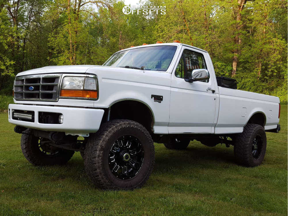 1997 Ford F-350 with 18x9 18 Anthem Off-Road Enforcer and 295/70R18 ...