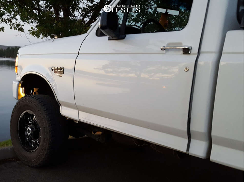 1997 Ford F-350 with 18x9 18 Anthem Off-Road Enforcer and 295/70R18 ...