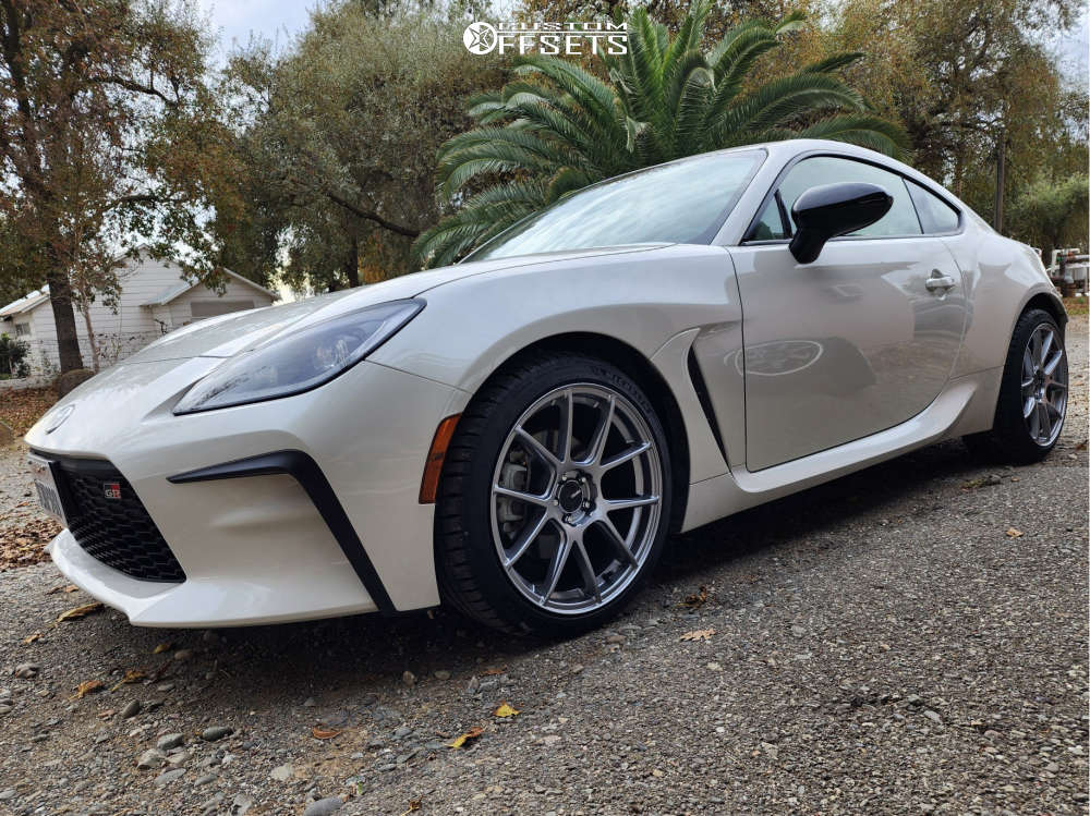 2022 Toyota GR86 with 18x8.5 45 Enkei Tsv and 225/40R18 Michelin Pilot Sport 4 S and Stock ...