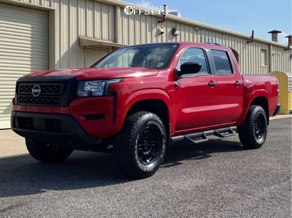 2022 Nissan Frontier with 16x8 12 Vision Warrior and 265/75R16 ...