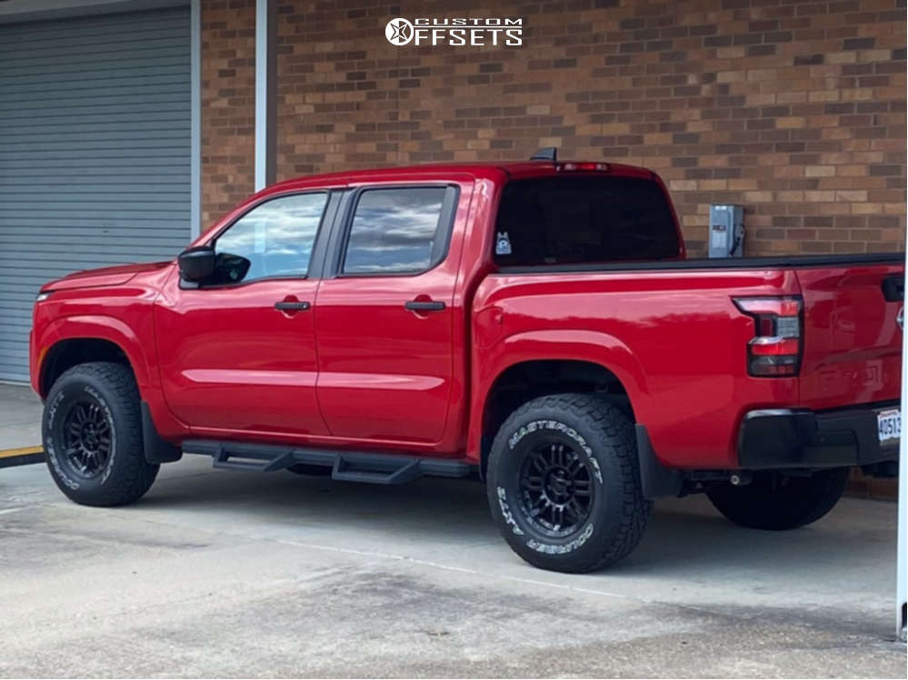 2022 Nissan Frontier with 16x8 12 Vision Warrior and 265/75R16 ...