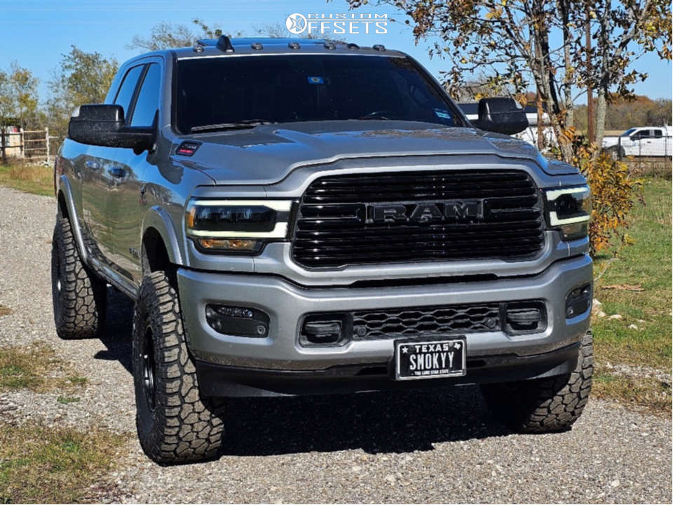 2021 Ram 2500 with 18x9 -12 KMC Km549 and 37/13.5R18 Falken Wildpeak Rt01 and Leveling Kit ...