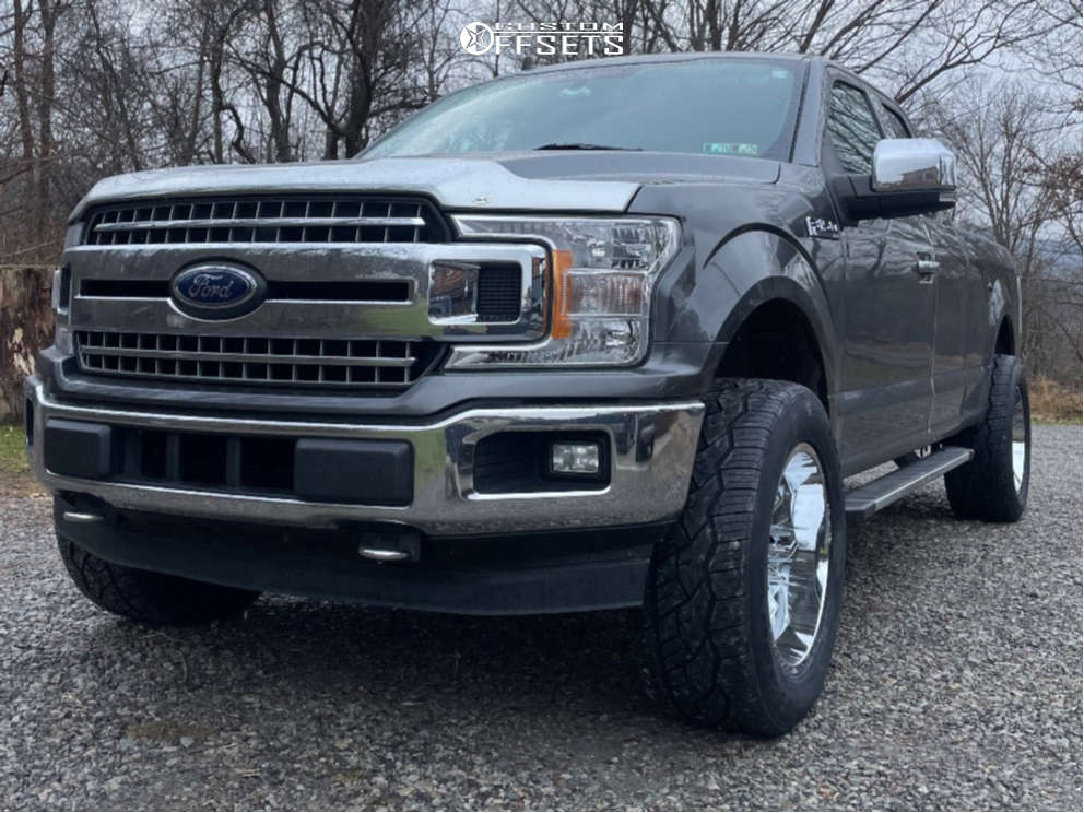 2019 Ford F-150 with 20x10 -25 Vision Riot and 305/55R20 Nitto Nt420v ...