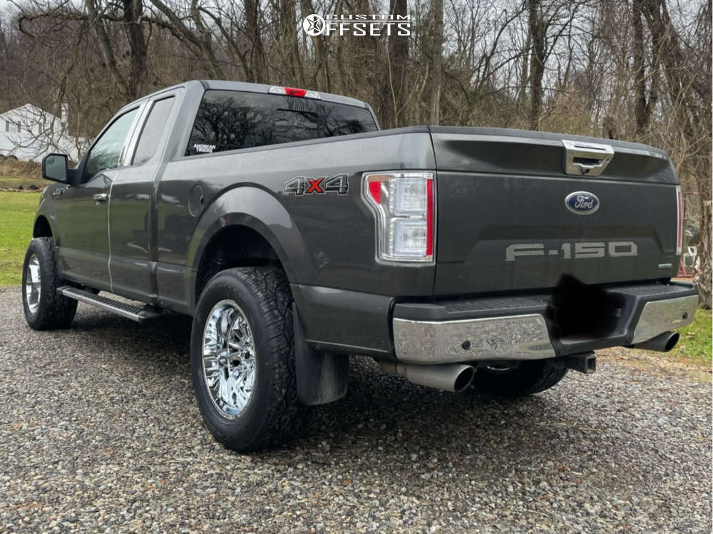 2019 Ford F-150 with 20x10 -25 Vision Riot and 305/55R20 Nitto Nt420v ...