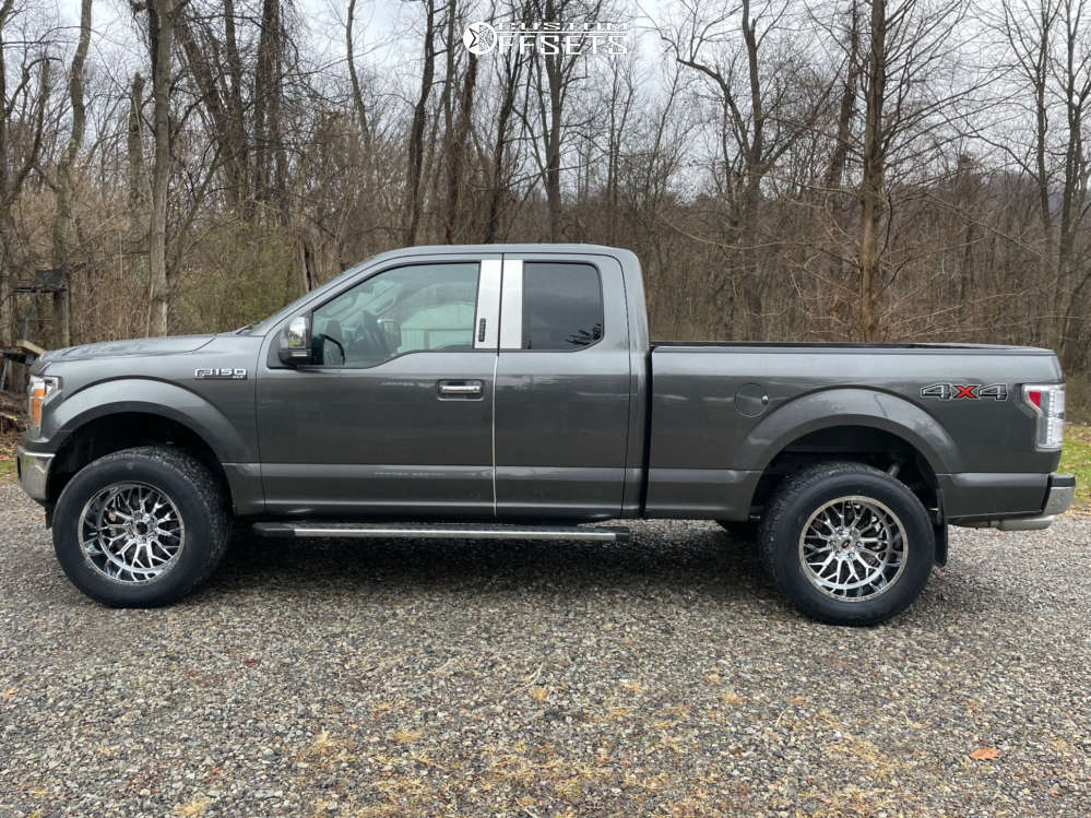 2019 Ford F-150 with 20x10 -25 Vision Riot and 305/55R20 Nitto Nt420v ...