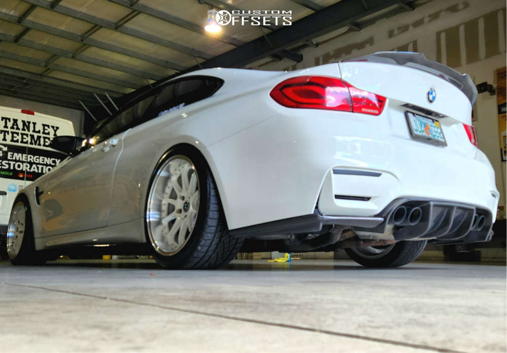 2018 BMW M4 with 19x9.5 22 ESR Cs12 and 265/35R19 Continental ...