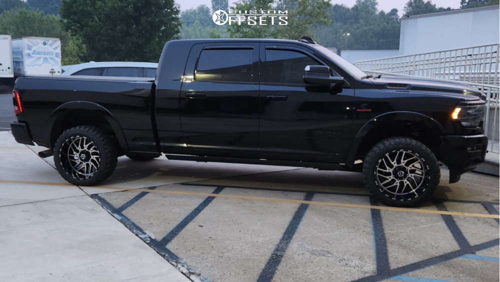 2022 Ram 2500 with 22x12 -44 TIS 544MB and 33/12.5R22 Landspider ...