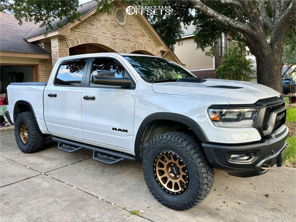 2021 Ram 1500 with 18x9 -12 Method Mr305 and 295/70R18 Mickey Thompson ...