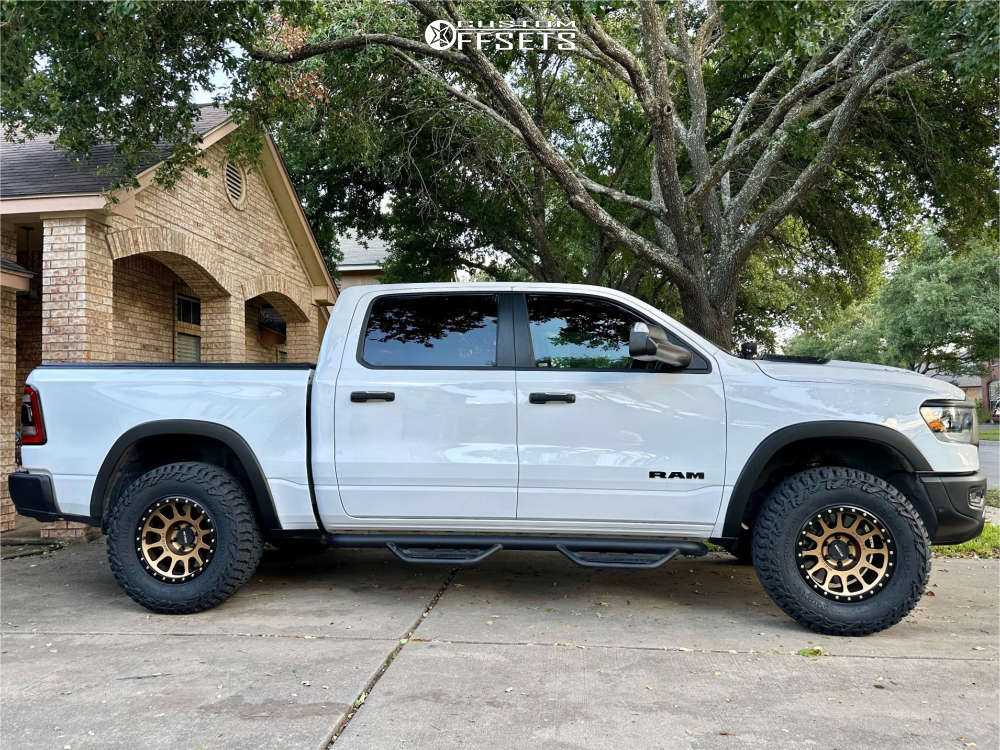 2021 Ram 1500 with 18x9 -12 Method Mr305 and 295/70R18 Mickey Thompson ...