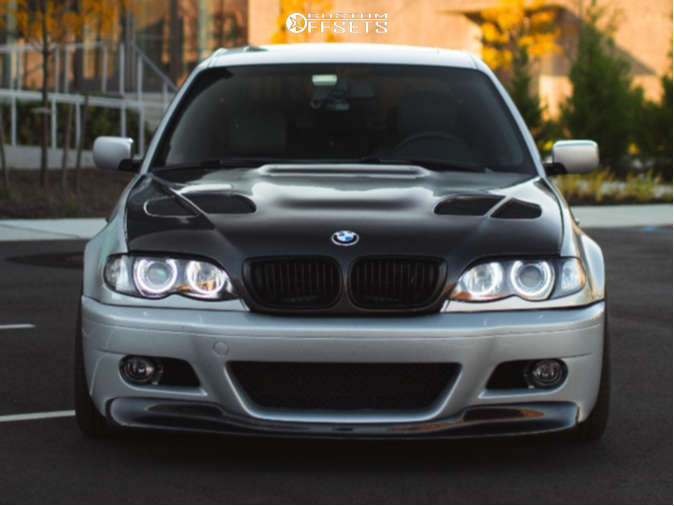 2003 BMW 330i with 18x8.5 38 Enkei Nt03m and 225/35R18 Continental ...