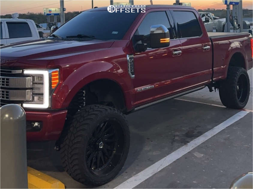 2018 Ford F-250 Super Duty with 24x12 -44 TIS 547b and 35/13.5R24 AMP ...