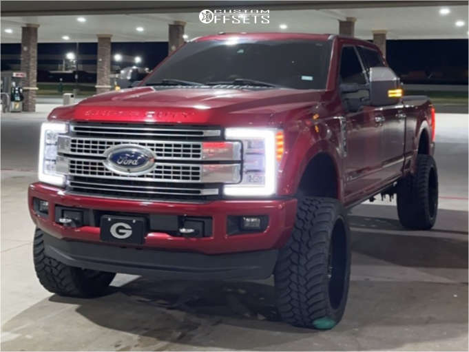 2018 Ford F-250 Super Duty with 24x12 -44 TIS 547b and 35/13.5R24 AMP ...