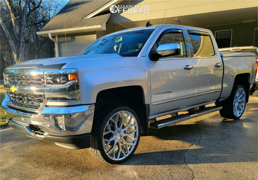 2018 Chevrolet Silverado 1500 with 24x10 30 Privelux Pl19 and 295/30R24 ...