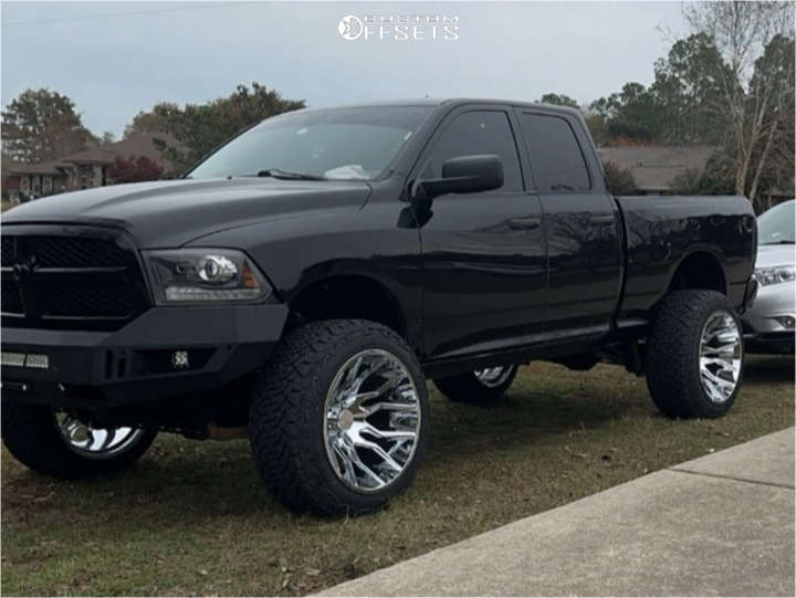 2014 Ram 1500 with 24x14 -81 ARKON OFF-ROAD Roosevelt and 37/13.5R24 ...