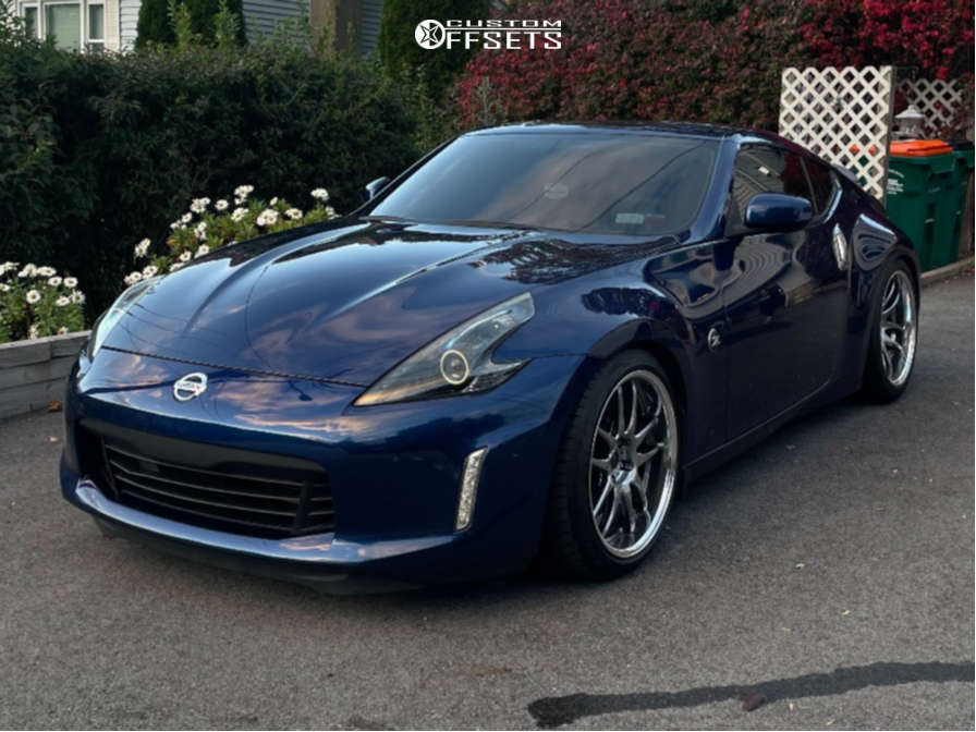 2019 Nissan 370Z with 19x9.5 15 Work Emotion Cr 2p and 245/30R19 ...