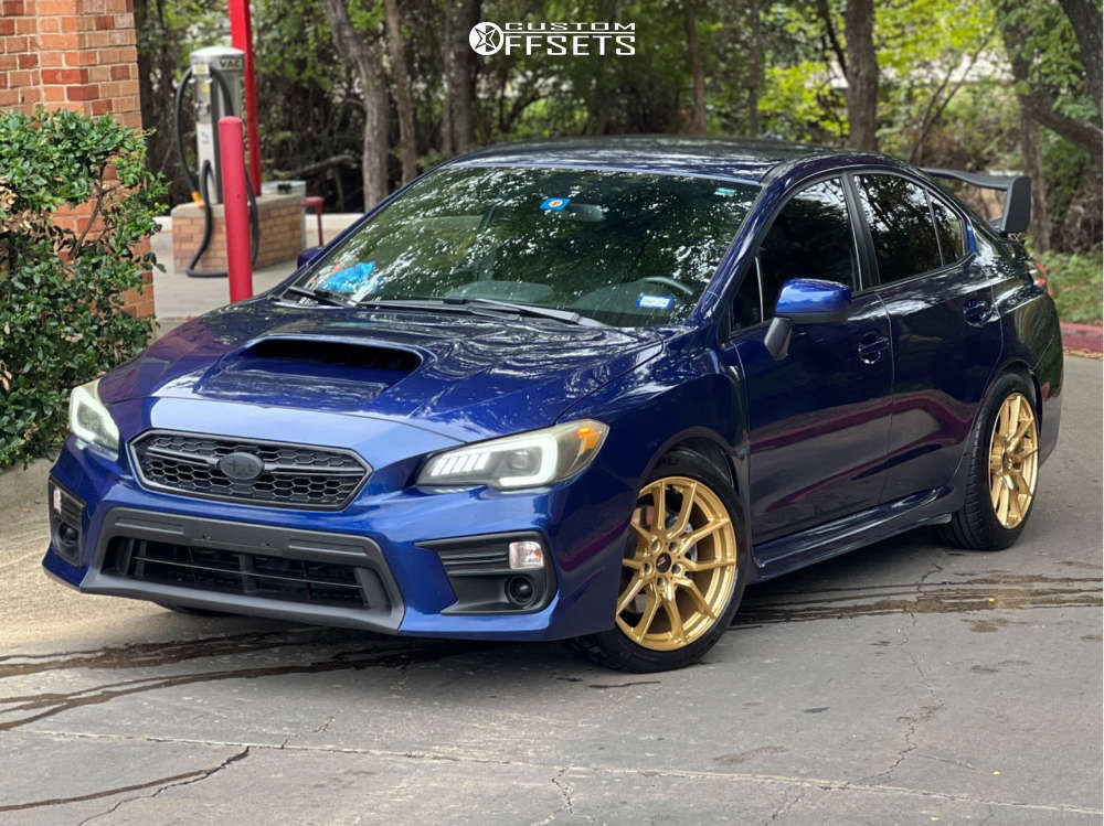 2019 Subaru WRX with 18x8.5 35 Option Lab R716 and 235/45R18 Michelin ...