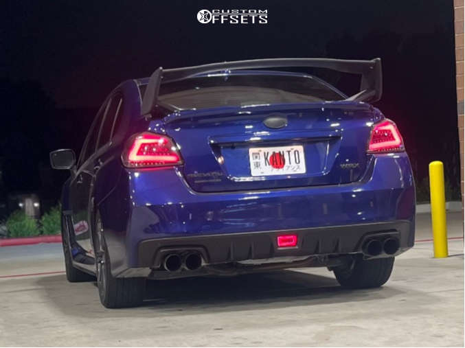 2019 Subaru WRX with 18x8.5 35 Option Lab R716 and 235/45R18 Michelin ...