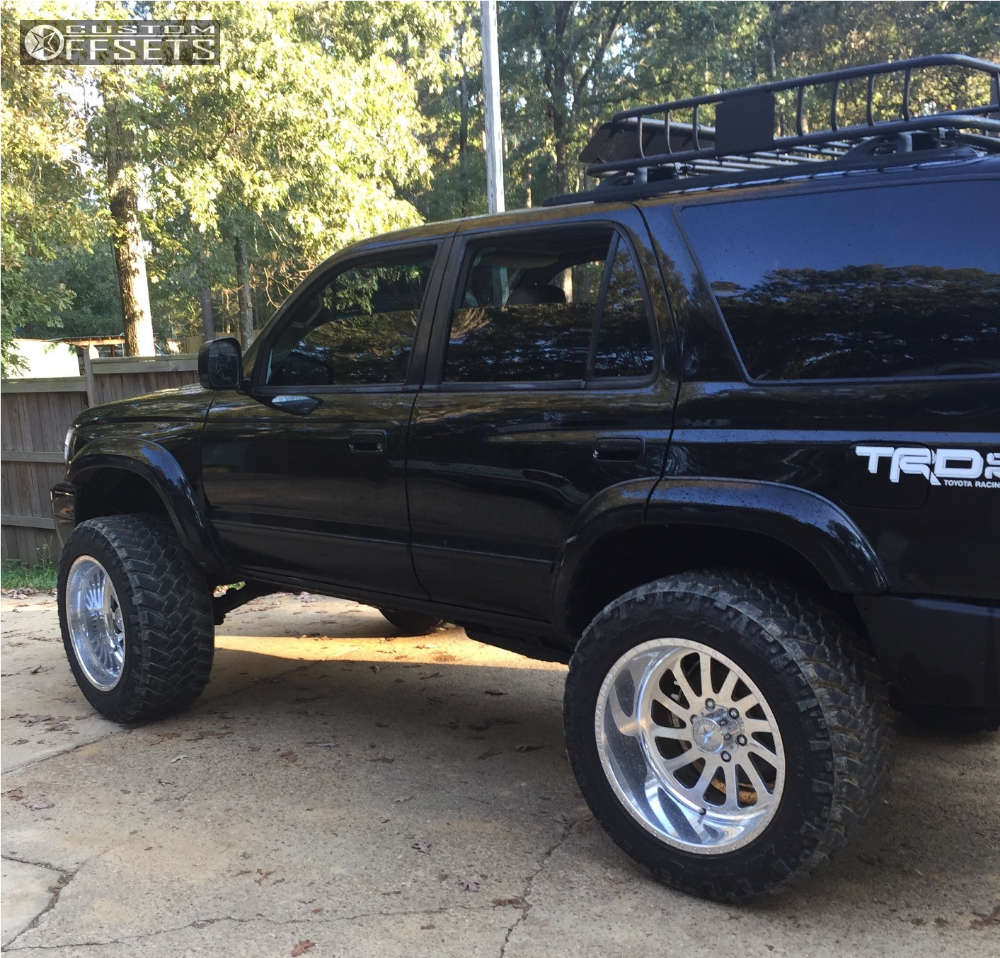 2000 Toyota 4Runner with 20x12 -40 American Force Burnout SS and 33/12 ...
