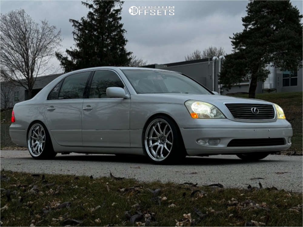 2002 Lexus LS430 with 19x9.5 22 Aodhan Ds02 and 235/35R19 Radar Dimax ...