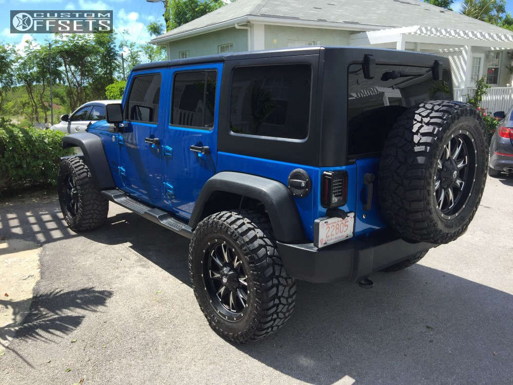 2015 Jeep Wrangler with 20x9 1 Fuel Throttle and 35/12.5R20 Cooper ...