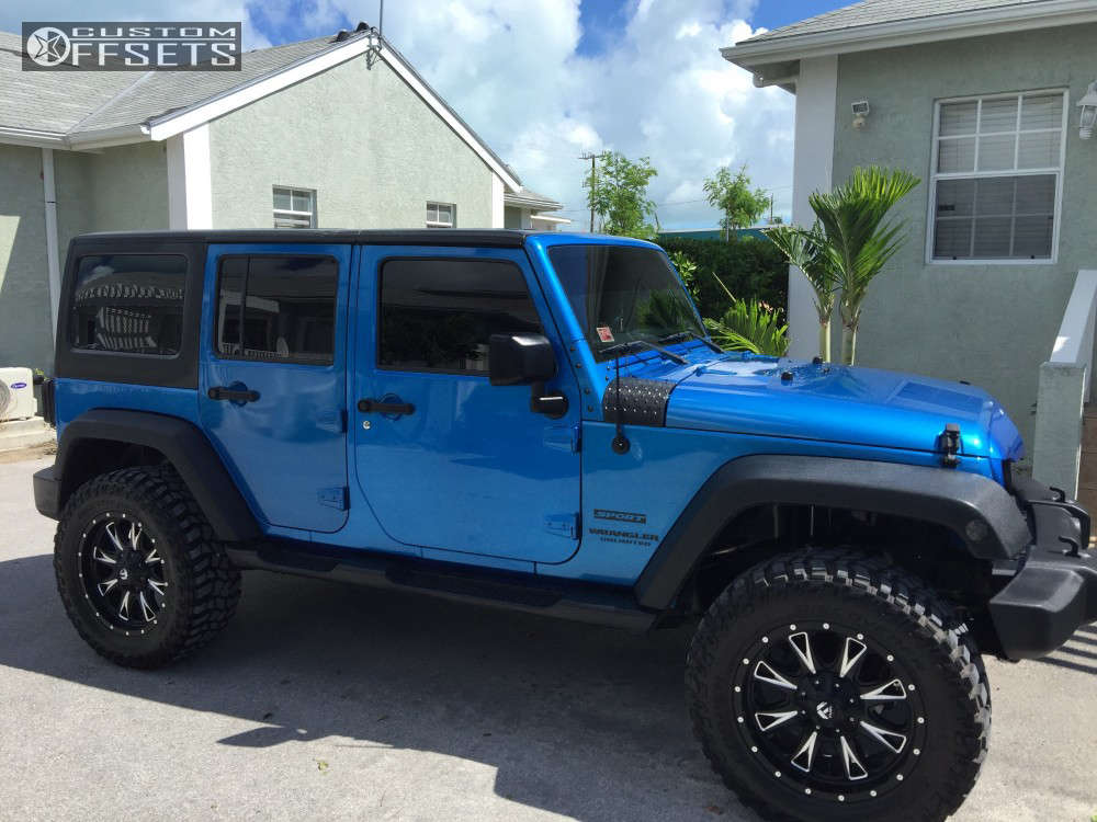 2015 Jeep Wrangler with 20x9 1 Fuel Throttle and 35/12.5R20 Cooper ...