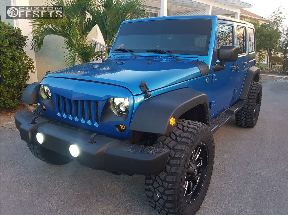 2015 Jeep Wrangler with 20x9 1 Fuel Throttle and 35/12.5R20 Cooper ...