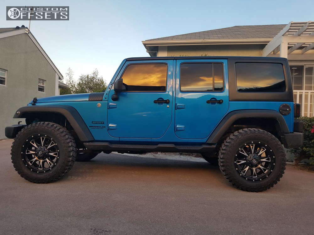 2015 Jeep Wrangler with 20x9 1 Fuel Throttle and 35/12.5R20 Cooper ...