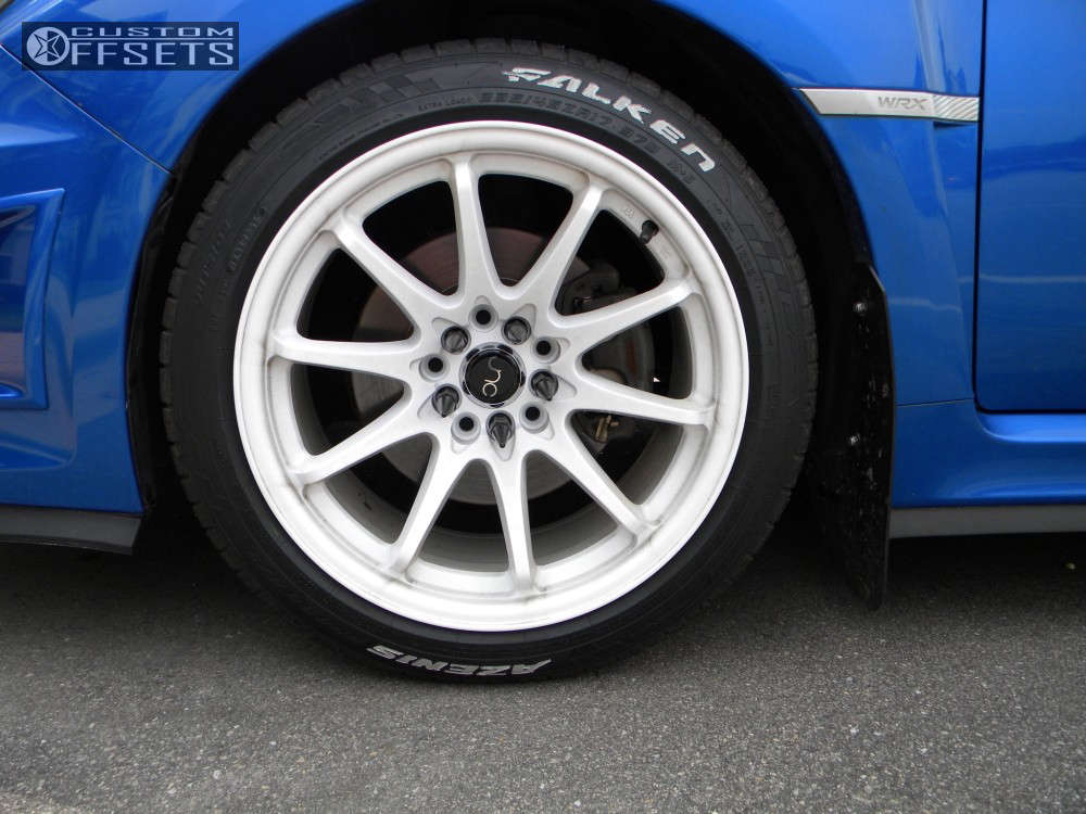 2011 Subaru WRX with 17x9 25 JNC Jnc006 and 235/45R17 Falken Azenis ...