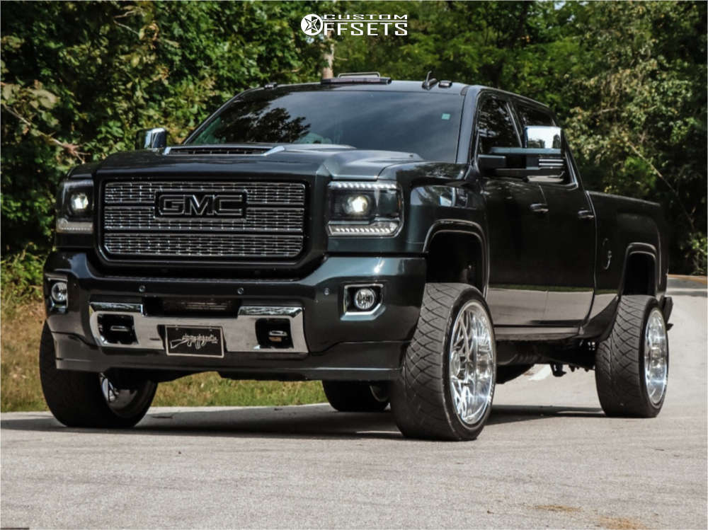 2019 GMC Sierra 3500 HD with 24x12 -44 Liberty Forged Lbty01 and 305 ...