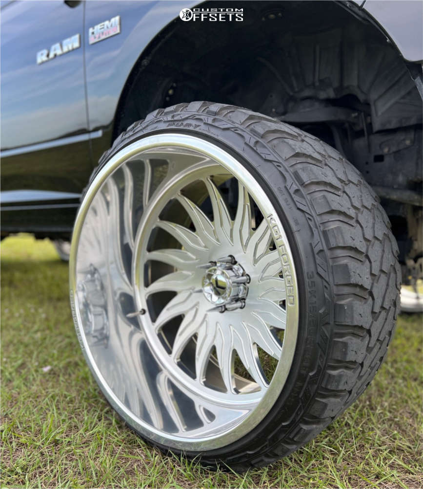 2014 Ram 1500 with 26x16 -101 KG1 Forged Phoenix and 35/15.5R26 Fury ...