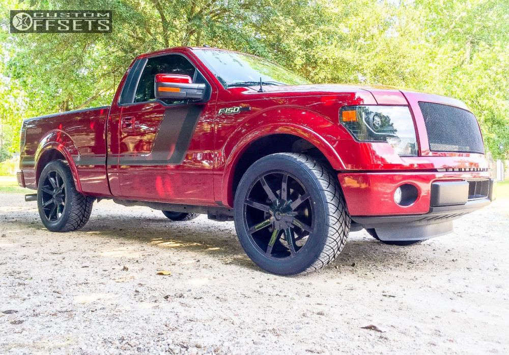 2014 Ford F-150 with 22x9.5 38 KMC Slide and 305/45R22 Nitto NT420V and ...