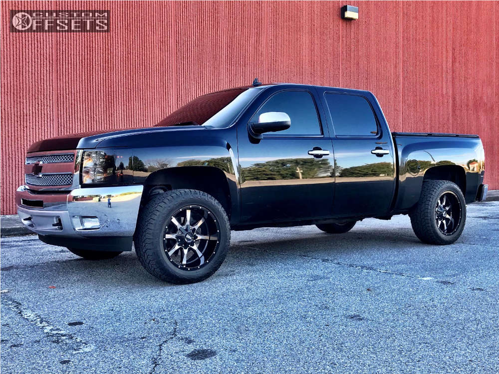2012 Chevrolet Silverado 1500 with 20x10 -24 Moto Metal Mo970 and 305 ...