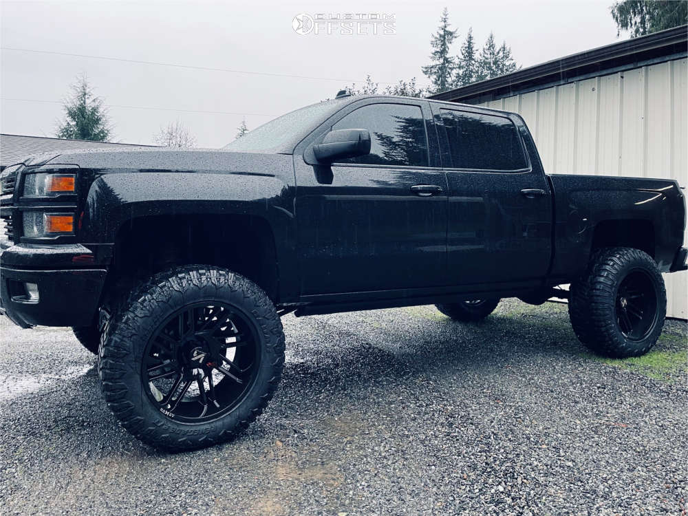 2014 Chevrolet Silverado 1500 with 22x12 -51 ARKON OFF-ROAD Davinci and ...
